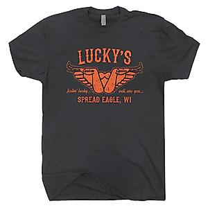 XL - Cool Motorcycle T Shirt Funny Offensive Harley Biker Tshirts for Men Women Luckys Vintage Graphic Tee Sturgis Black