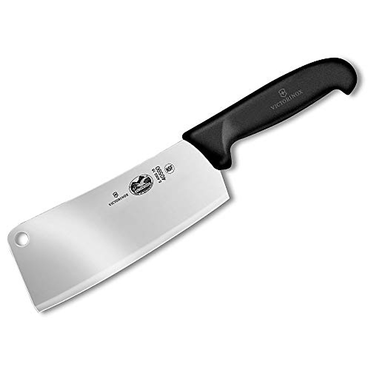 Victorinox 40590 Restaurant Cleaver with 7" x 2-1/2" Blade and Black Fibrox Pro Handle
