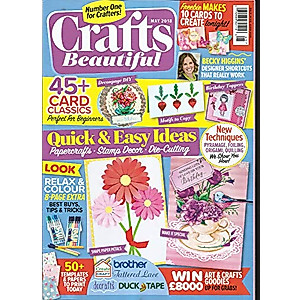 CRAFTS BEAUTIFUL, MAY, 2018 ISSUE,318 FREE GIFTS OR CARD KIT ARE NOT INCLUDE.