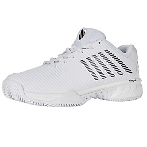 K-Swiss Women's Hypercourt Express 2 HB Tennis Shoe, White/Black, 7.5 M