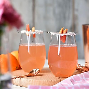 Krosno Stemless Red Wine Glasses | Set of 6 | 19.6 oz | Harmony Collection | Perfect for Cocktails Drinks Water Juice Scotch Irish Liquor Whiskey | Gift Idea | Made in Europe