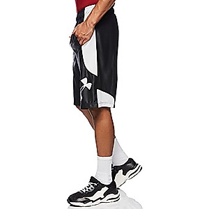 Under Armour Men's Perimeter Basketball Shorts , Black (001)/Halo Gray , Large