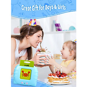 Talking Flash Cards Learning Toys for 2 3 4 5 6 Year Old Boys Girls, LIONVISON Autism Sensory Toys for Autistic Children with 224 Words, Preschool Montessori Toys and Birthday Gift for Kids Ages 2-6