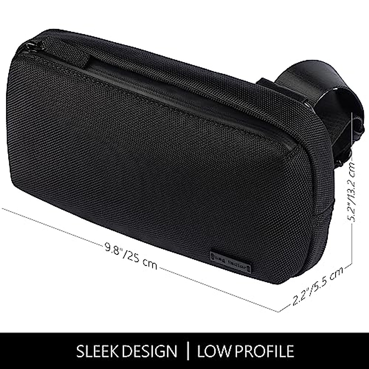 Bag Factor Small EDC Minimalist Crossbody Sling Bag for Men and Women – RFID Phone Bag Wallet – Chest Shoulder Backpack (Mini, Black)