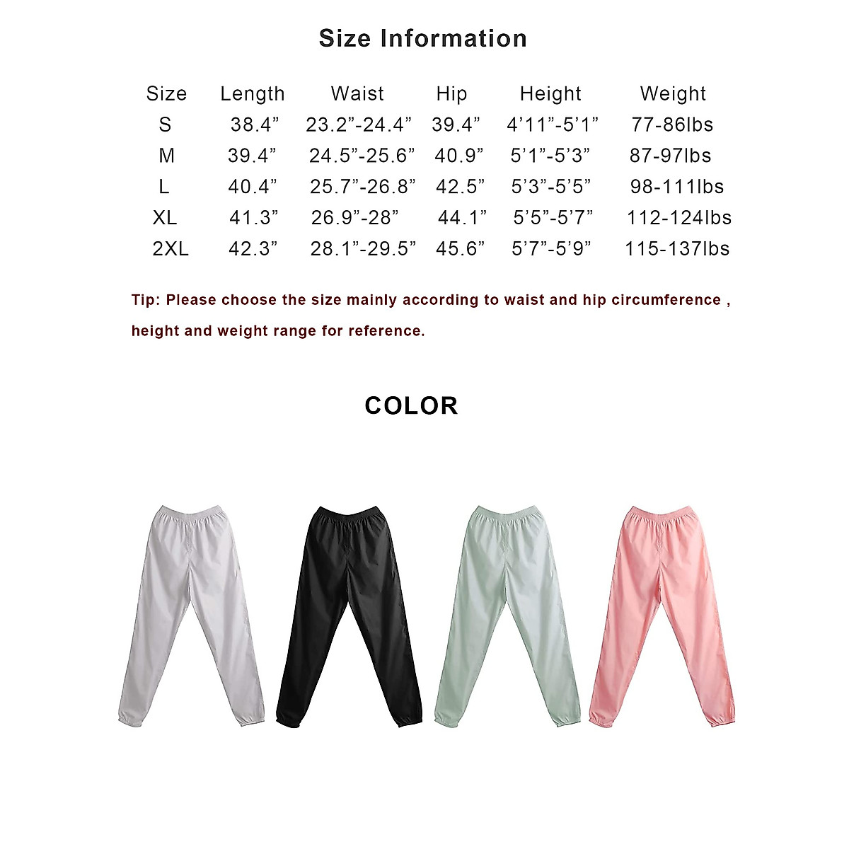 Lovdaswi Ballet Dance Ripstop Pants for Women