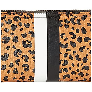 Fossil Women's Logan Leather RFID-Blocking Zip Around Clutch Wallet with Wristlet Strap