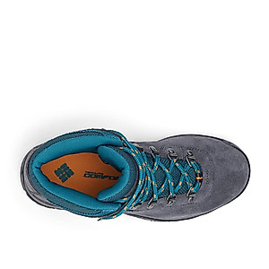 Columbia Women's Newton Ridge Plus Waterproof Amped, Shark/River Blue, 8.5