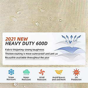 Umbrauto Outdoor Couch Cover Patio Furniture Covers Waterproof Outdoor Sofa Covers Heavy Duty Fade Resistant Patio Sofa Covers (87" Lx37 Wx35 H)