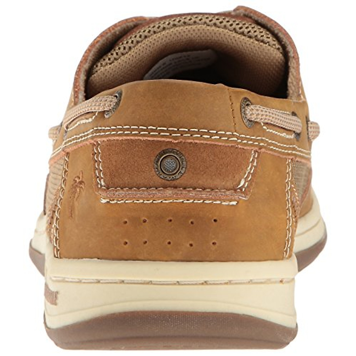 Margaritaville Men's Anchor Lace Boat Shoes-Lightweight and Durable 2 Eye Lace Up, Light Tan, 10