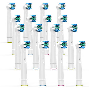 WyFun Replacement Brush Heads for Oral B Electric Toothbrush Precision,Floss, Pro White, Sensitive Gum Care Cross,Sensi,Whitening,16 Count