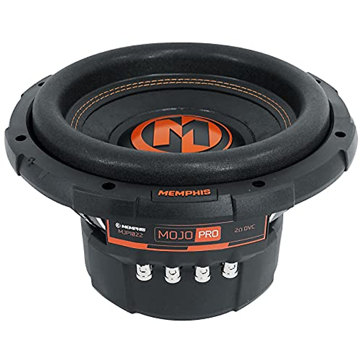 Memphis Audio MJP1022 10 in 1500 Watt MOJO Pro Car Audio Subwoofer DVC 2 ohm Sub, Black