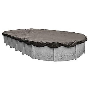 Robelle Magneisum 591833-4 Magnesium Winter Cover for Oval Above Ground Swimming Pools, 18 x 33-ft, Brown