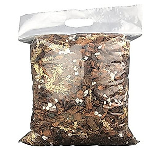 rePotme Orchid Potting Mix, Phalaenopsis Dark Classic Orchid Mix (Mini Bag) - Hand Blended in The USA