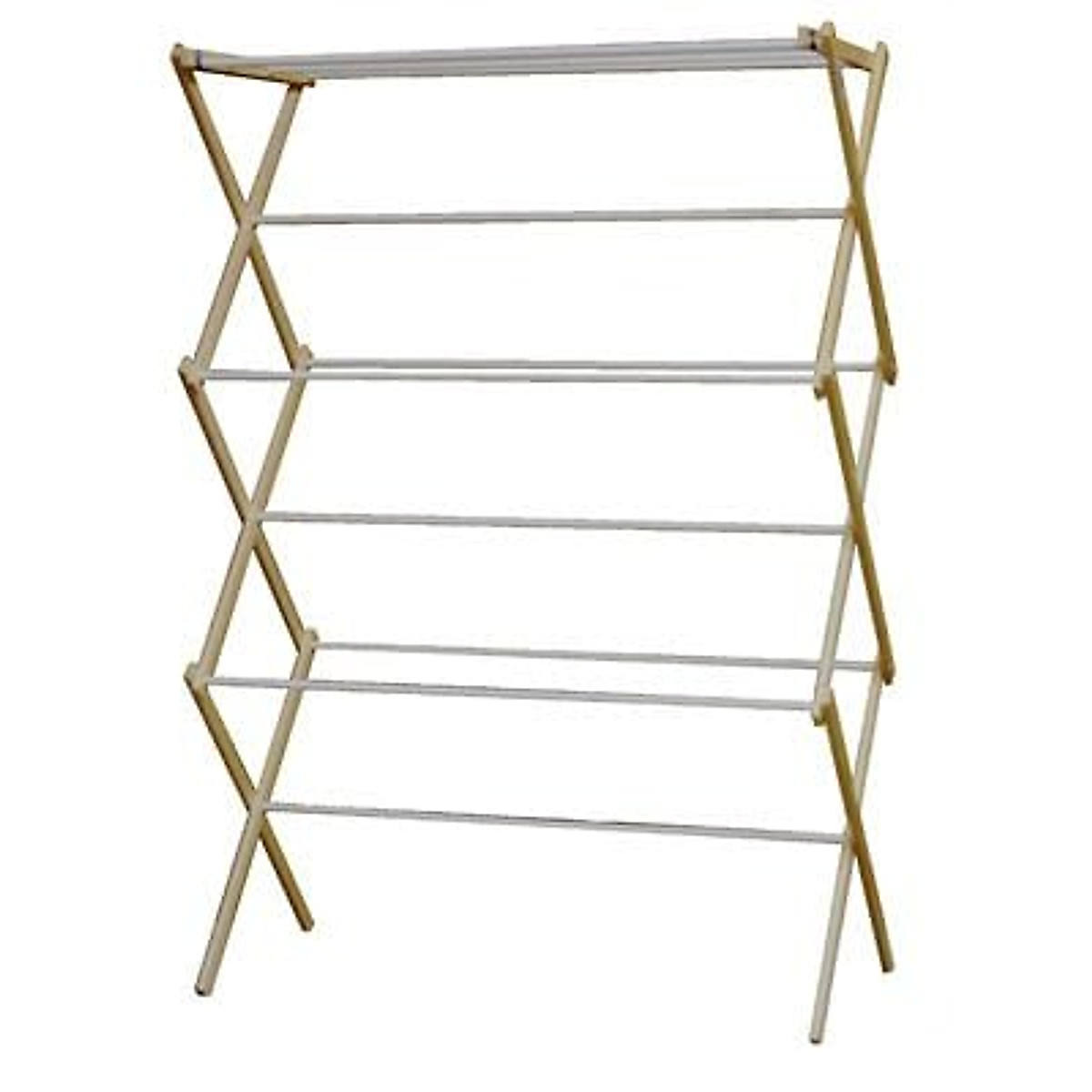 Madison Mill 42.5 in. H x 29.5 in. W x 14 in. D Wood Clothes Drying Rack