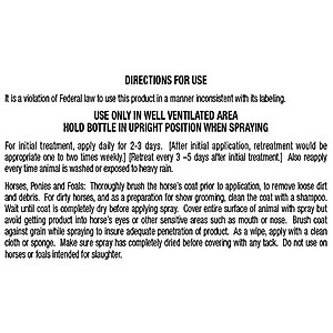 Farnam Mosquito Halt Repellant Spray for Horses, 1 gallon