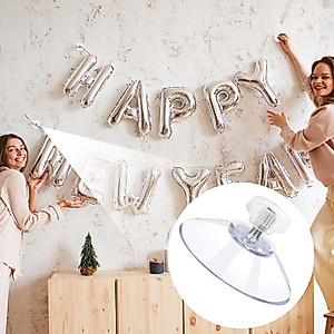 6 PCS Suction Cups for Glass, 30mm Strong Suction Cup with Metal Screw Rods and Nuts Clear Pvc Heavy Duty Suction Cup Holder Plastic Sucker Pads Without Hooks for Bathroom Wall Door Window Car Shade