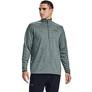 Under Armour Armour Fleece 1/2 Zip, Lichen Blue (424)/Black, Medium