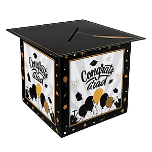 PRETYZOOM 2023 Graduation Card Box Congrats Grad Gift Card Box Perfect for Graduation Party Graduation Ceremony or Birthday Party, Graduation Party Supplies