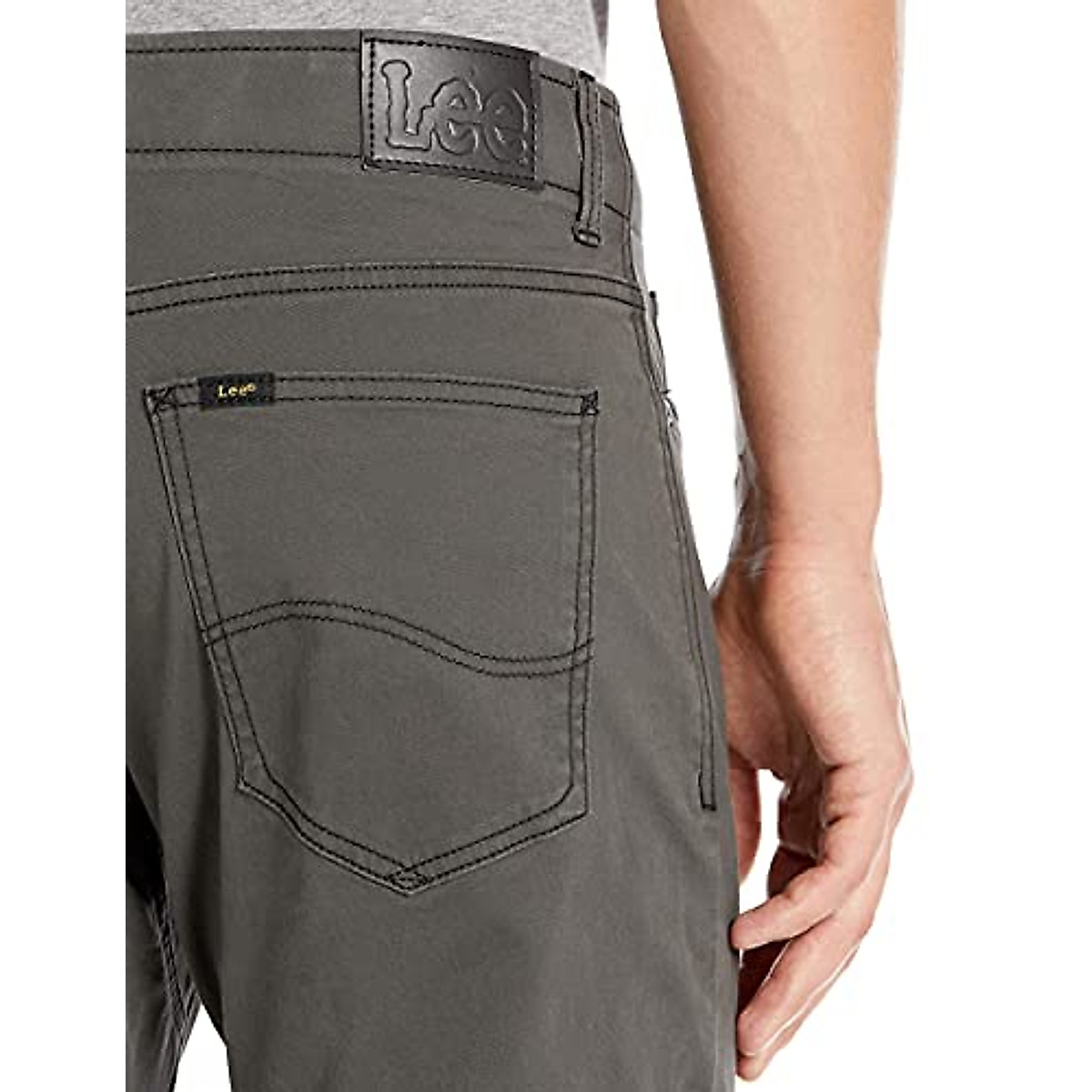 Lee Men's Extreme Motion Athletic Fit Tapered Leg Jean Dark Gray 42W x 32L