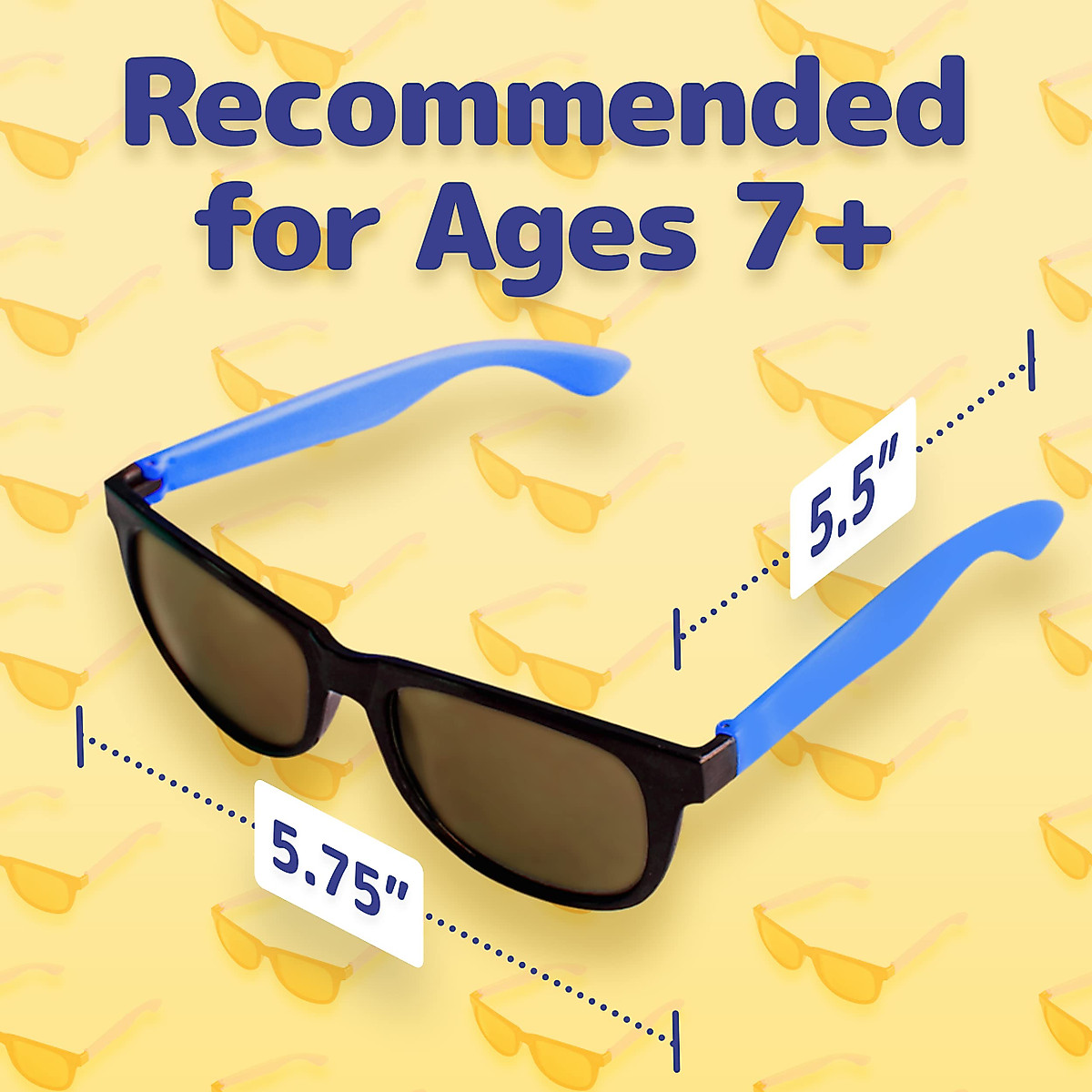 PREXTEX 25-Pack Kids Sunglasses Bulk - Neon Sunglasses - Bulk Sunglasses for Kids - Perfect Kids Party Favors for Summer, Beach Party - Bulk Kids Summer Glasses for Kids and Adults