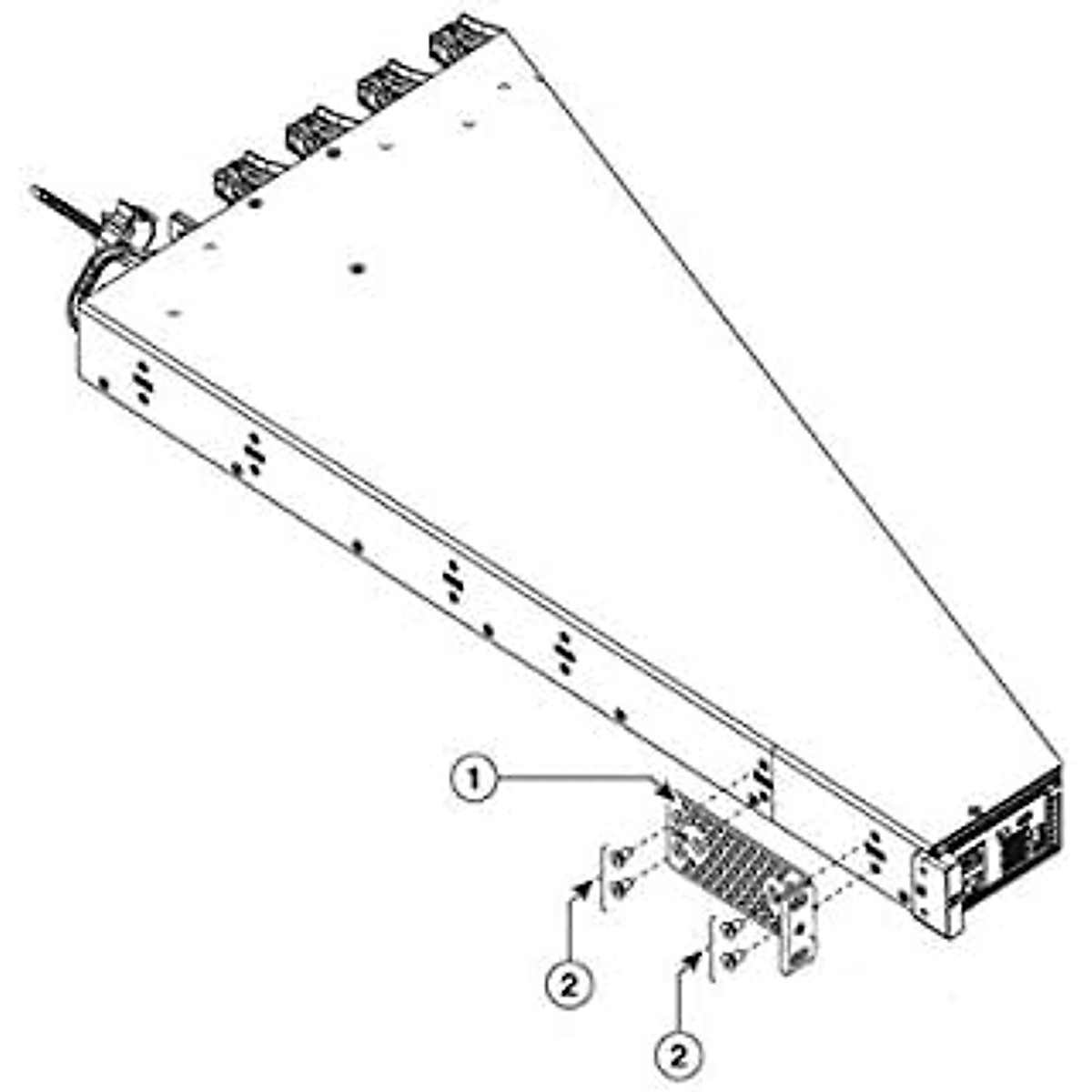 RW RoutersWholesale Mounting Kit Compatible/Replacement for Cisco Catalyst C9500 Switches / C9500-4PT-KIT=