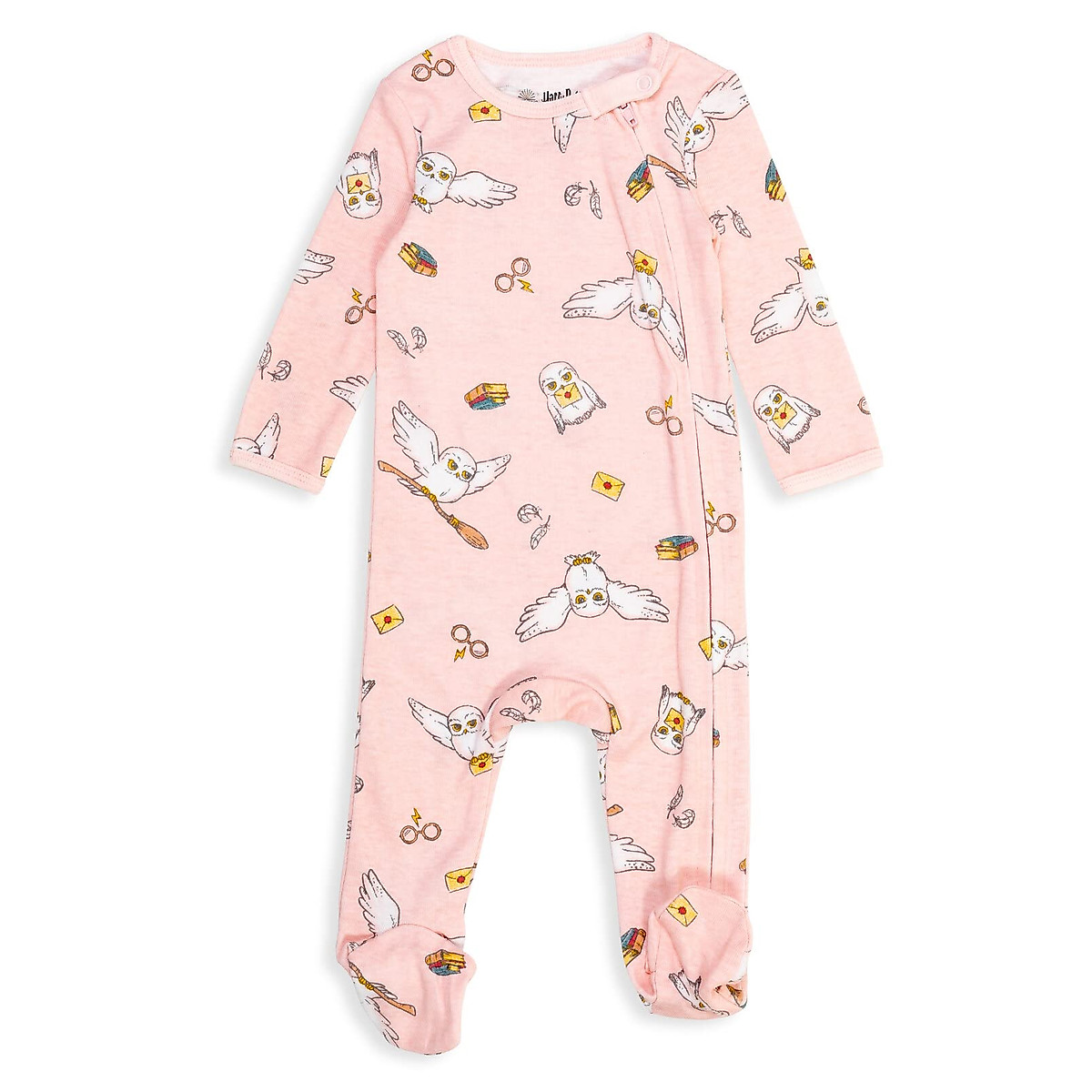 Harry Potter Newborn Baby Girls 2 Pack Sleep N' Play Coveralls Pink/White 3-6 Months