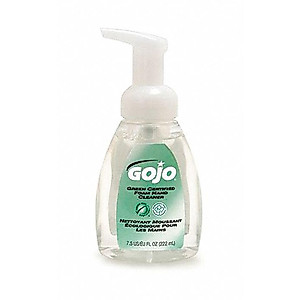 GOJO Green Certified Foam Hand Cleaner, Fragrance Free, 7.5 fl oz Foaming Hand Soap Pump Bottle (Pack of 6) - 5715-06