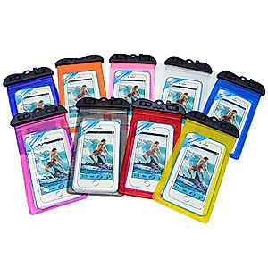 Adoretex Sport Waterproof Case Cell Phone Pouch Dry Bag Pocket with Armband, 6"(WP-04) - Rose