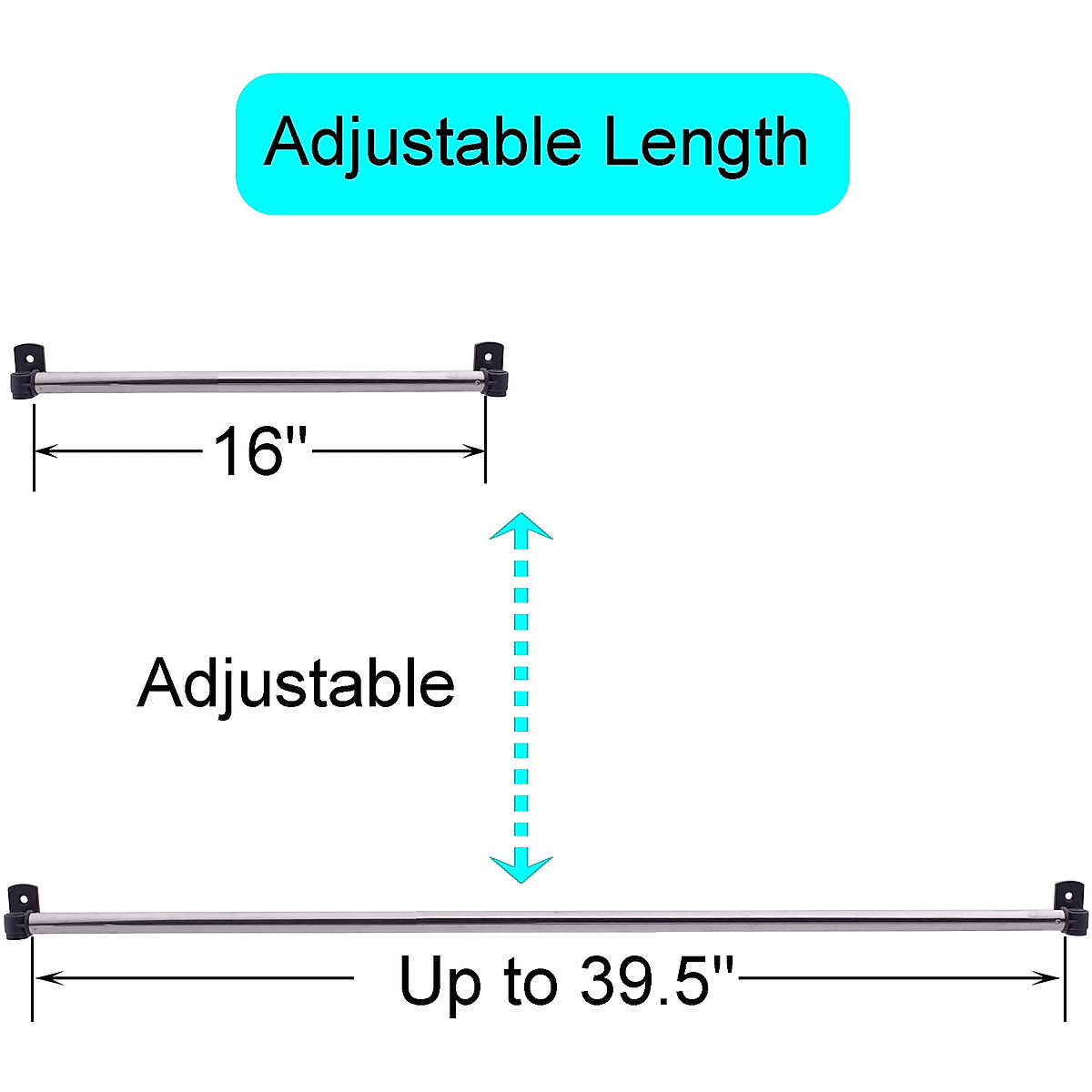 YYST Gift Wrapping Paper Wall Mount Storage Station, Organizer, Dispensing Rack for Gift Wrapping Paper up to 40 Inch(100CM) Wide. (Black-4)