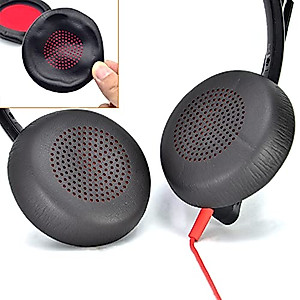Voyager Focus UC Ear Pads - Replacement Ear Cushion Cover Compatible with Poly Voyager Focus UC, Plantronics Voyager Focus UC B825 Binaural, BLACKWIRE 5220 5210 7225, Voyager Focus 2 UC USB-A Headset