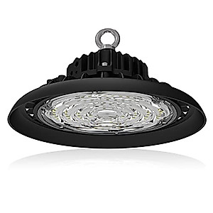 UFOUCUSLLUM UFO LED High Bay Light 100W, 11000lm 6000K Daylight IP65 Waterproof, High Bay LED Lights LED Warehouse Lights for Shop Garage Light Factory Barn LED Light Fixture 400W HID/HPS No Plug