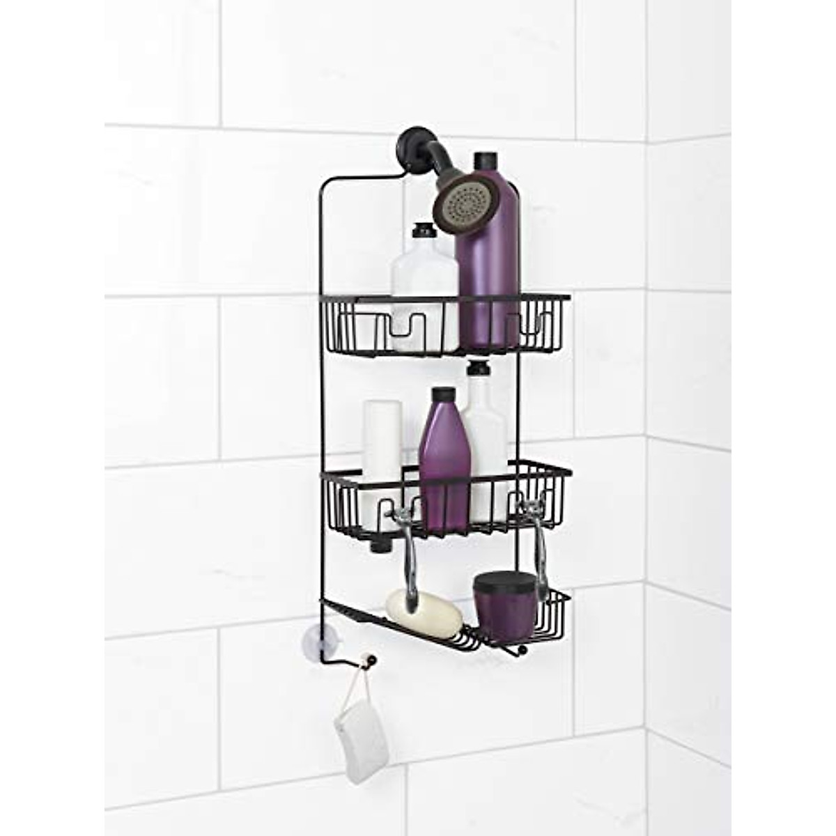 Zenna Home Hanging Over-The-Shower Caddy, Oil Rubbed Bronze