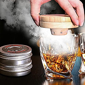 Cocktail Smoker Kit with Foghat-Old Fashioned Chimney Drink Smoker for Cocktails,Whiskey,Wine, BBQ ,Hand Crafted Premium Bartender Kit,Gift for Whiskey Lovers,Boyfriend,Husband, Dad,Men