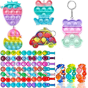 116 Pcs Party Favors for Kids 4-8, Easter Egg Fillers, Pop Fidget Bulk Toys, Pinata Goodie Bag Stuffers, Treasure Box Toys, School Classroom Rewards, Treasure Chest Prizes, Goody Bag Filler