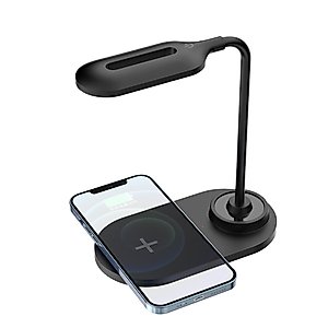 Fancial LED Desk Lamp, Architect Clip-on Desk Lamp for Home Office, 24W Brightest Led Desk Office Lighting - 6 Color Modes and Stepless Dimming Modern Desk Lamp for Monitor Studio Reading