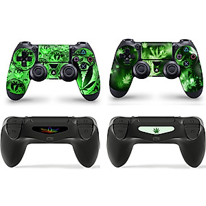 giZmoZ n gadgetZ PS4 Console Weed Skin Decal Vinal Sticker + 2 Controller Skins Set