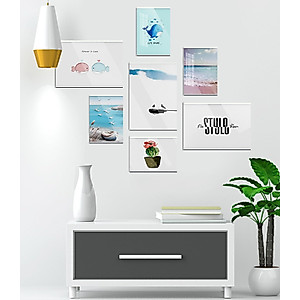 MIARALA 2 Pieces 8" x 12" Plexiglass Sheet High Transparency Acrylic Sheet 1/8”Thick (3mm), for Crafts Plastic Sheeting, Signs, Photo Frames, DIY Display Projects, Easy to Cut and Install