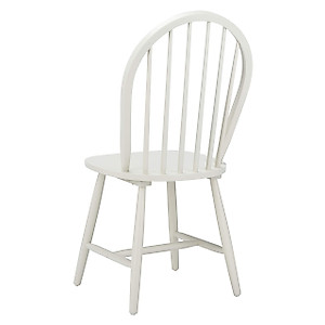 Safavieh Home Camden Farmhouse Off-White Spindle Back Dining Chair, Set of 2