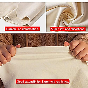 KAXMOON Car Nature Chamois Drying Cloth Car Drying Towel Real Leather Super Absorbent Fast Drying Natural Chamois Car Wash Cloth 23.6inchx35.4inch