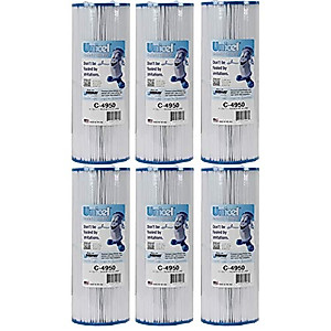 Unicel C-4950 Hot Tub and Spa 50 Sq. Ft. Replacement Filter Cartridge for C-4326 and C-4625 cartridges (6 Pack)