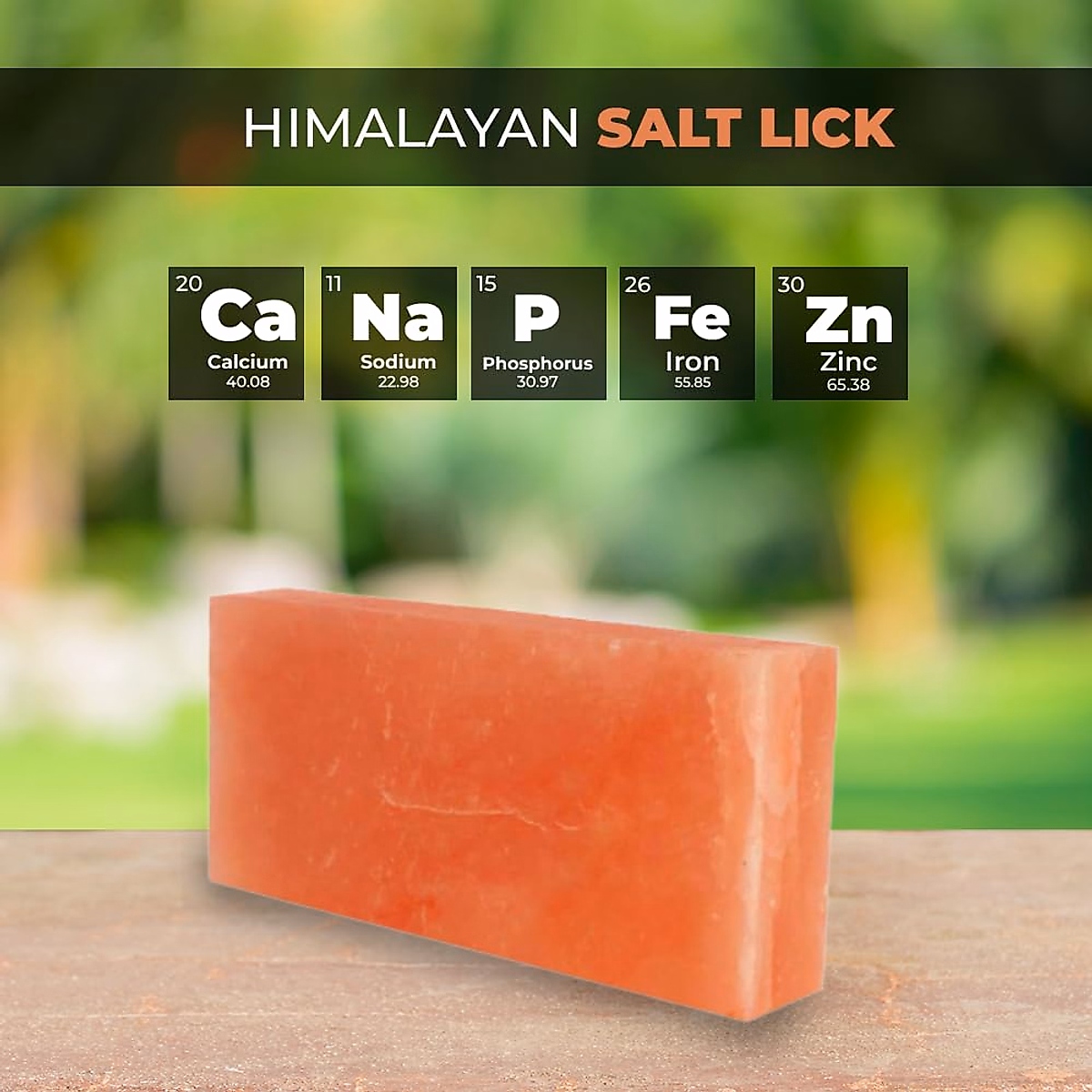 Himalayan Salt Lick Block for Horses, Deer-, Goats, Cattles & Cows | Pack of 2, Pink Salt Licks for Animals, Licking Salt Brick Packed with Minerals