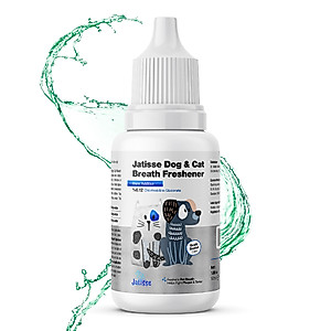 jatisse Cats and Dogs Water Additive for Oral and Dental Care: Eliminate Bad Dog Breath and Cat Bad Breath - Dog Breath Freshener - Fights Tartar & Plaque - Just Add to Water! (1.69 fl oz)
