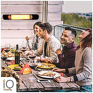 Electric Heater Outdoor – Portable Outside Heater with Stand – 1500W Weatherproof Infrared Heater Indoor/Outdoor by iQ Heat