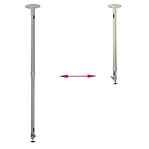 VideoSecu 24-40 Inch Adjustable Tilt Swivel Bracket Long Drop Ceiling Mount Stand for CCTV Security Camera Housing Home Surveillance System 1P4