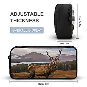 Scottish Bucks Pencil Case Pencil Pouch Coin Pouch Cosmetic Bag Office Stationery Organizer