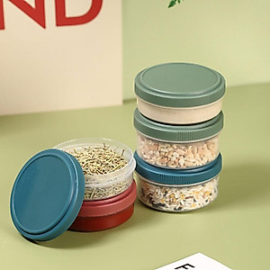 KKwercv Salad Dressing Containers, Small Condiment Containers with Leakproof Lids, Salad Dressing Container to Go, Reusable Sauce Containers, Food Cups for Lunch Picnic Travel