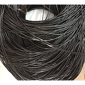 Synthetic Black Woven Round Rattan, PE Plastic Round Rattan, Woven Repair Rattan Chair, Woven Wicker Suitable for Woven Repair Chair, Table, Storage Basket (Black)