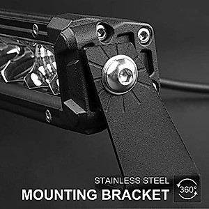 Rigidhore Led Light bar Kits 2Pcs 6inch & 42inch Single Row Flood & Spot Beam Combo 6,000K Color Temperature Off Road Light Driving Light for SUV ATV Truck Roof Bumper Pickup