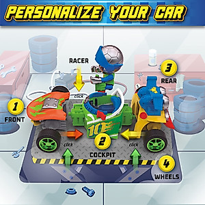 T-Racers 8431618020524 2 Series 2 – Surprise Driver. Build, Mix and Race Car can be Taken Apart and All Parts are Interchangeable. Includes The Complete Collection, Multicoloured, One Size