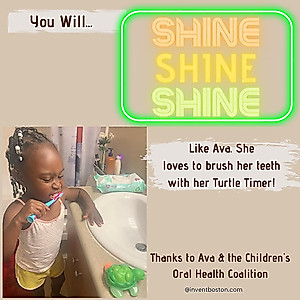 Kids Toothbrush Timer Light Up 30 Sec Turtle Flippers 2 Min Game